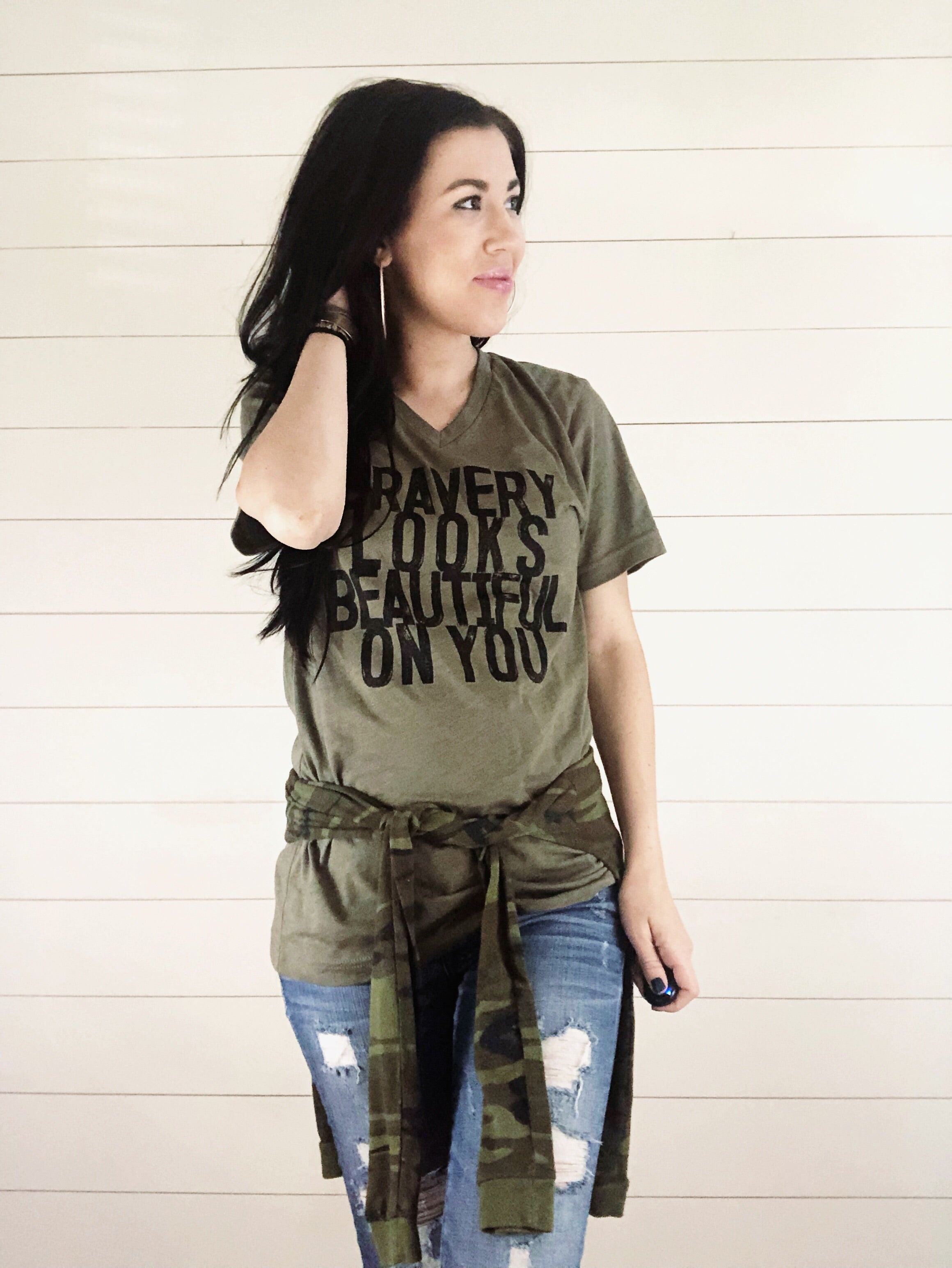 Bravery Looks Beautiful On You - Olive – The Brave Mama Co.